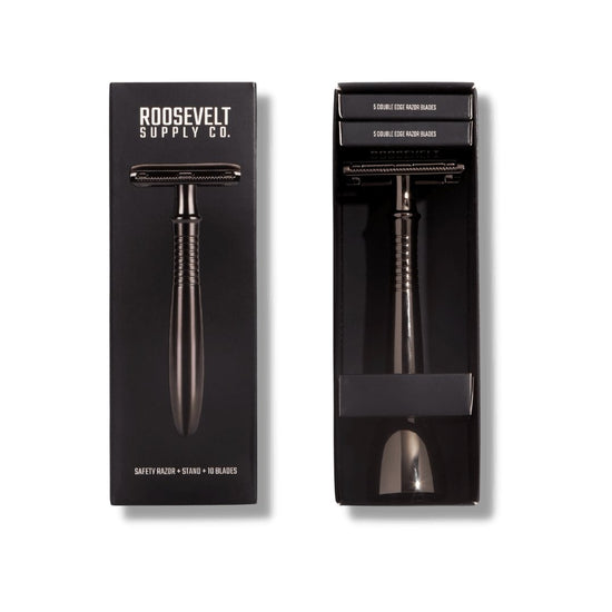 Each razor comes with a matching razor stand and includes 10 blades, a ...
